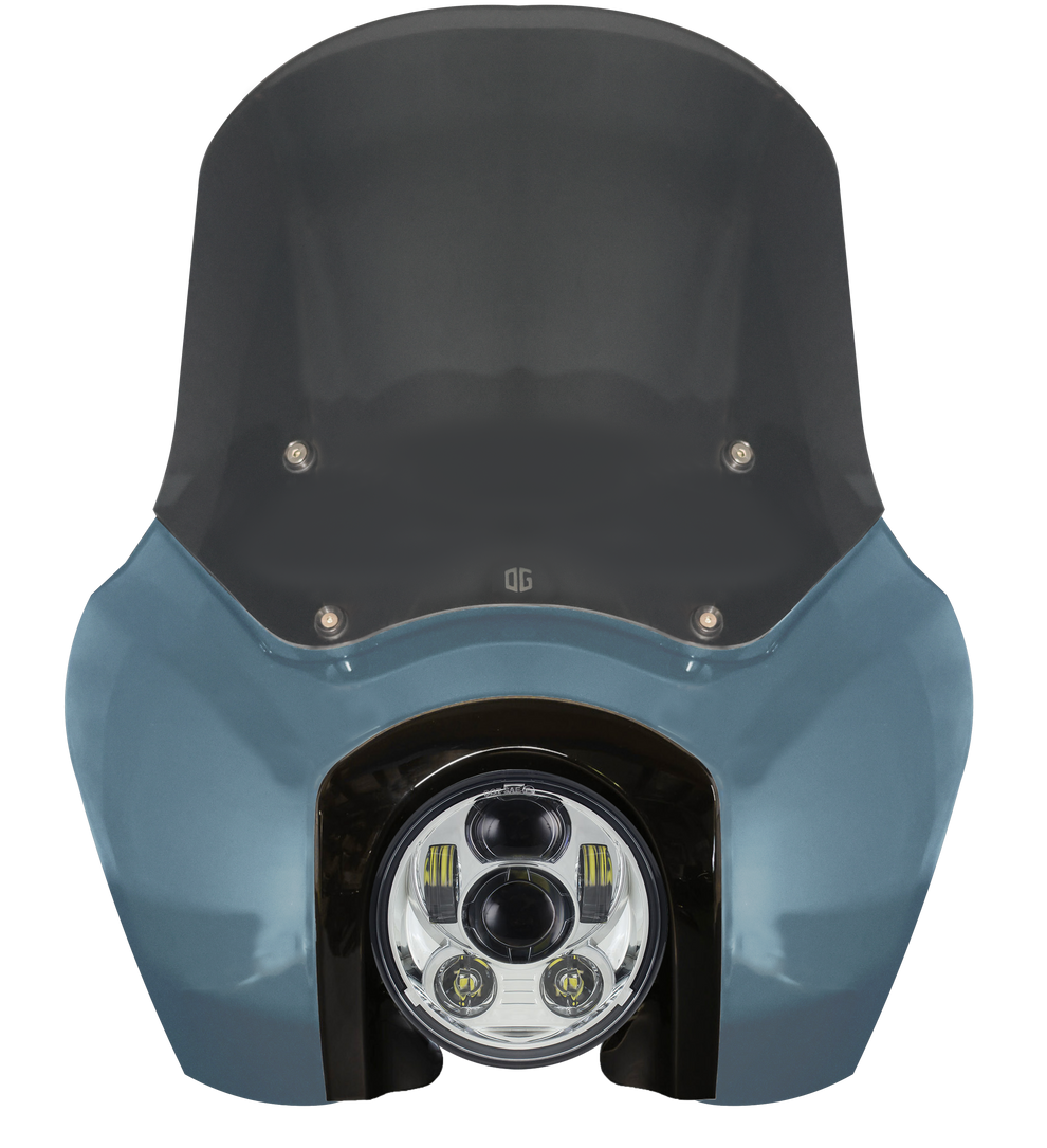 OG Softail Low Rider S Complete T-Sport Fairing Kit - Sharkskin Blue ...